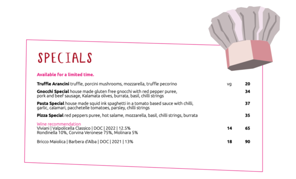 February Specials - 48h Pizza E Gnocchi Bar